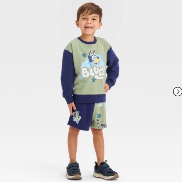 Bluey | Matching Sets | Moose Toddler Boys Bluey French Terry Top And ...